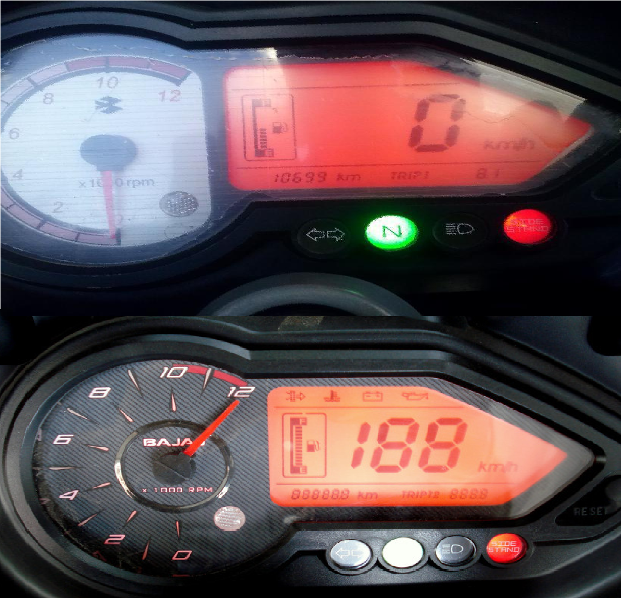 Accesorios: tapa cubierta tablero moto pulsar